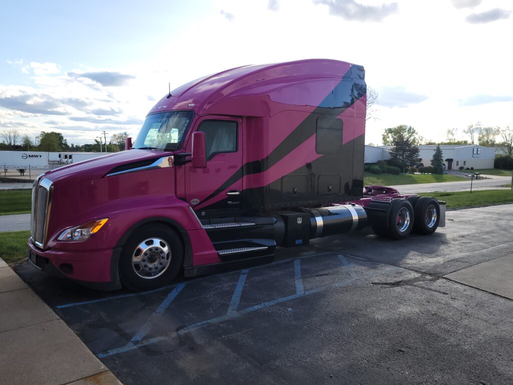Kenworth T680 with 108″ Fully Integrated Sleeper and Custom Paint Job ...