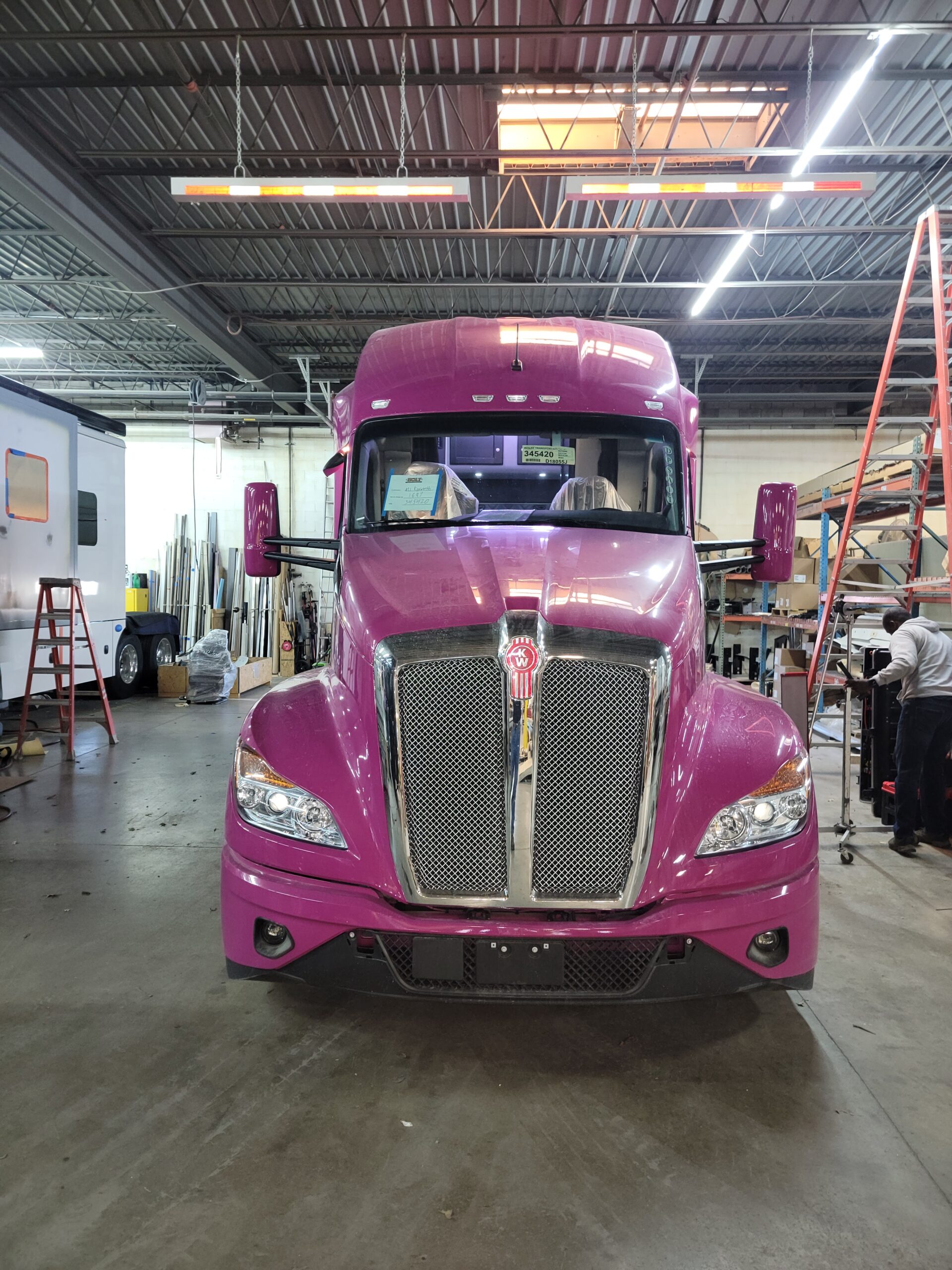 Kenworth T680 with 108″ Fully Integrated Sleeper and Custom Paint Job ...